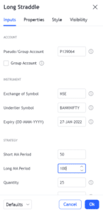 TradingView - Long Straddle Options Strategy (Automated Trading ...